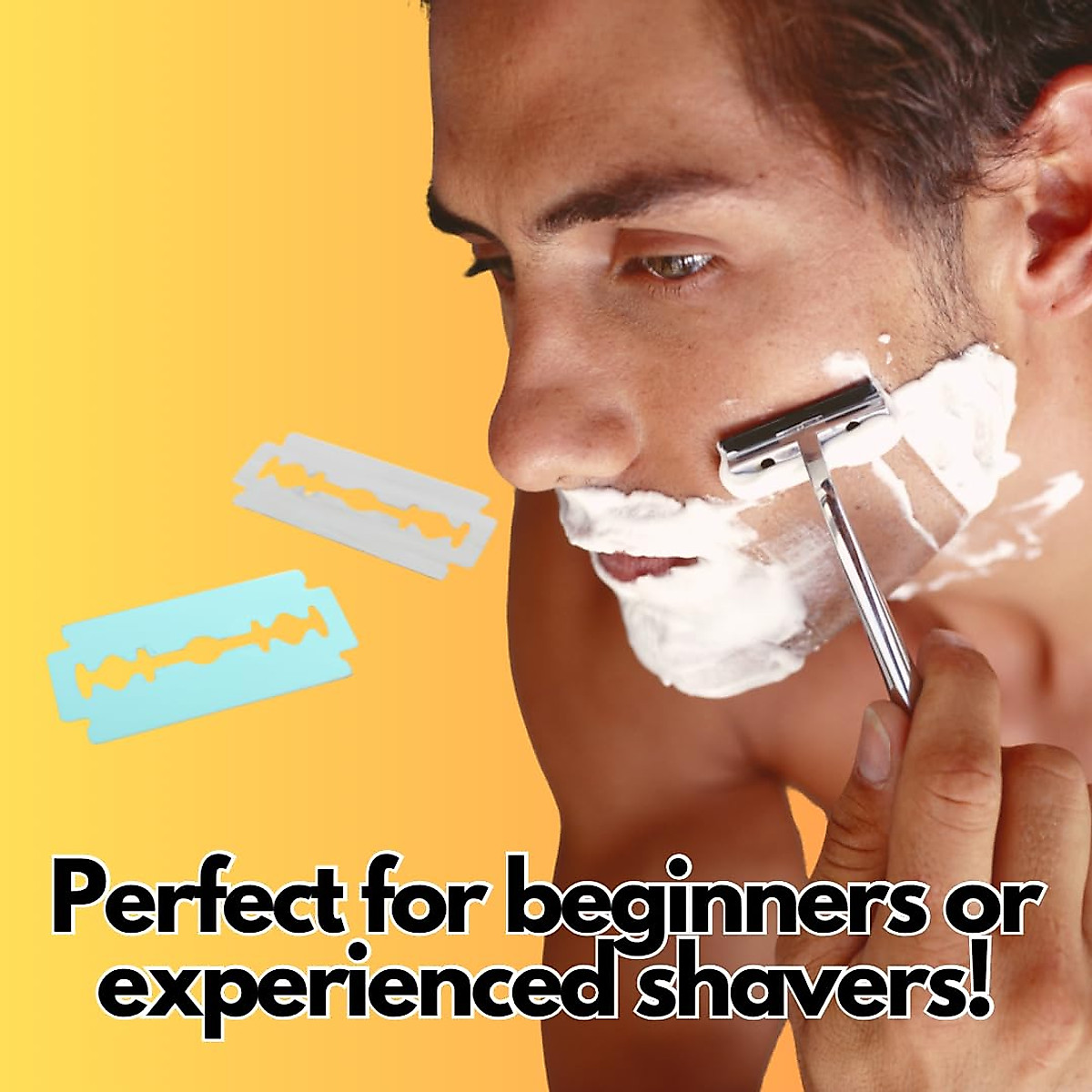 G.B.S Double Edge Safety Razor Blade Variety Pack, 120 Count Razor Blade Sample Pack with Styptic Powder