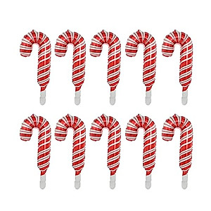 10 Piece Mini Foil Balloon Pack Christmas Balloons Great For NewYear Holiday Parties And Decor Christmas Decorations Foil Balloons Festive Party Mini Christmas Tree Hanging Ornament