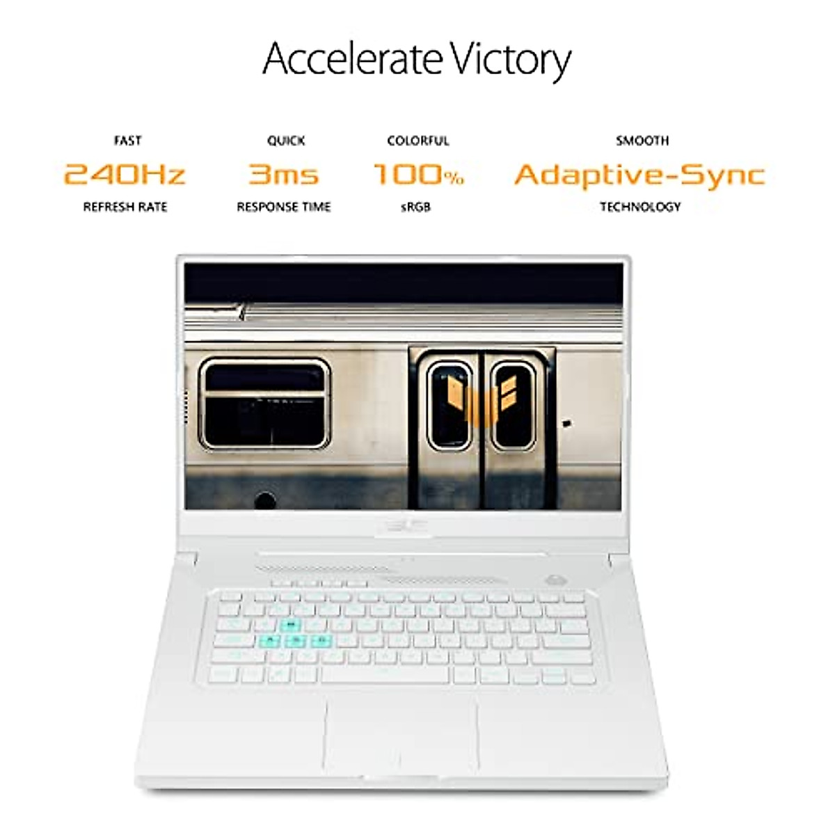 ASUS TUF Dash 15 (2021) Ultra Slim Gaming Laptop, 15.6â€ 240Hz FHD, GeForce RTX 3070, Intel Core i7-11375H, 16GB DDR4, 1TB PCIe NVMe SSD, Wi-Fi 6, Windows 10, Moonlight White, TUF516PR-DS77-WH