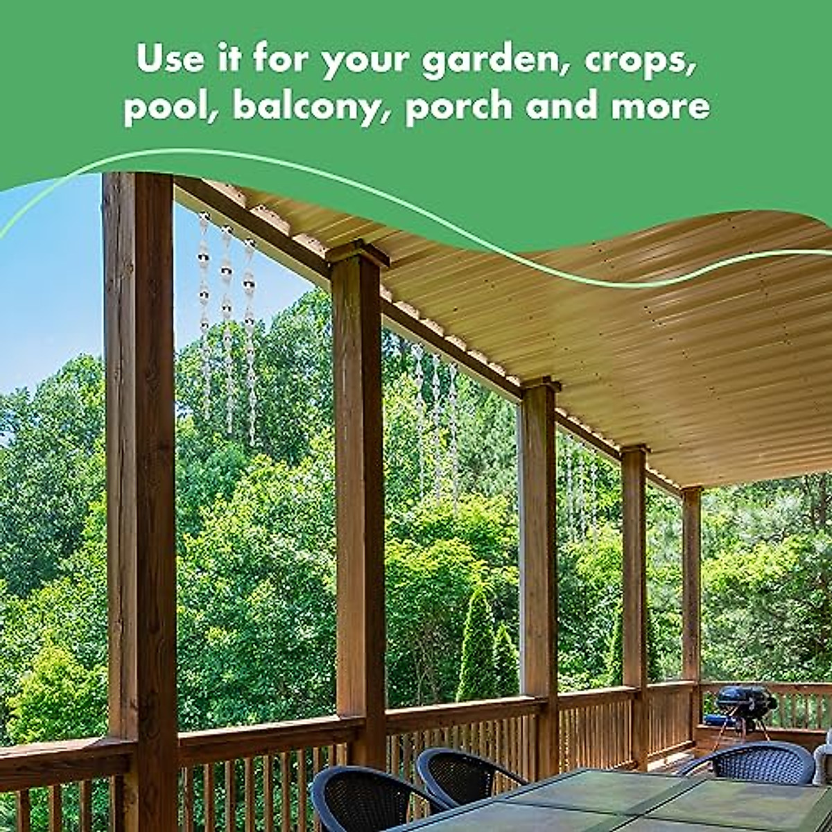 Bird BLINDER Bird Deterrent - Bird Reflective Repellent Outdoor Devices - Bird Scare Devices - Window Reflector Deterrents - Wind Twisting Bird Scare Rods - Holographic Devices (12 inch, Set of 5)