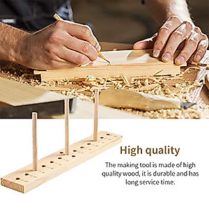 Ahn'Qiraj Bow Maker Bow Maker for Ribbon, Wooden Wreath Bow Maker Tools for Creating Gift Bows, Wreath Ribbons, Bows Trims Decorations Day Bows and Wedding Party Decoration (with Instructions)