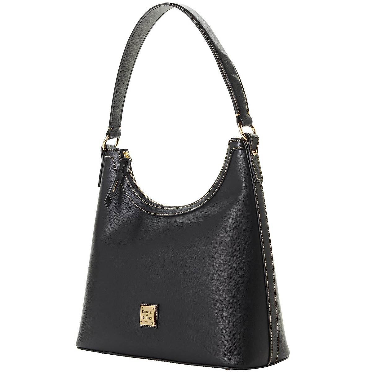 Dooney & Bourke Handbag, Saffiano Hobo Shoulder Bag - Black