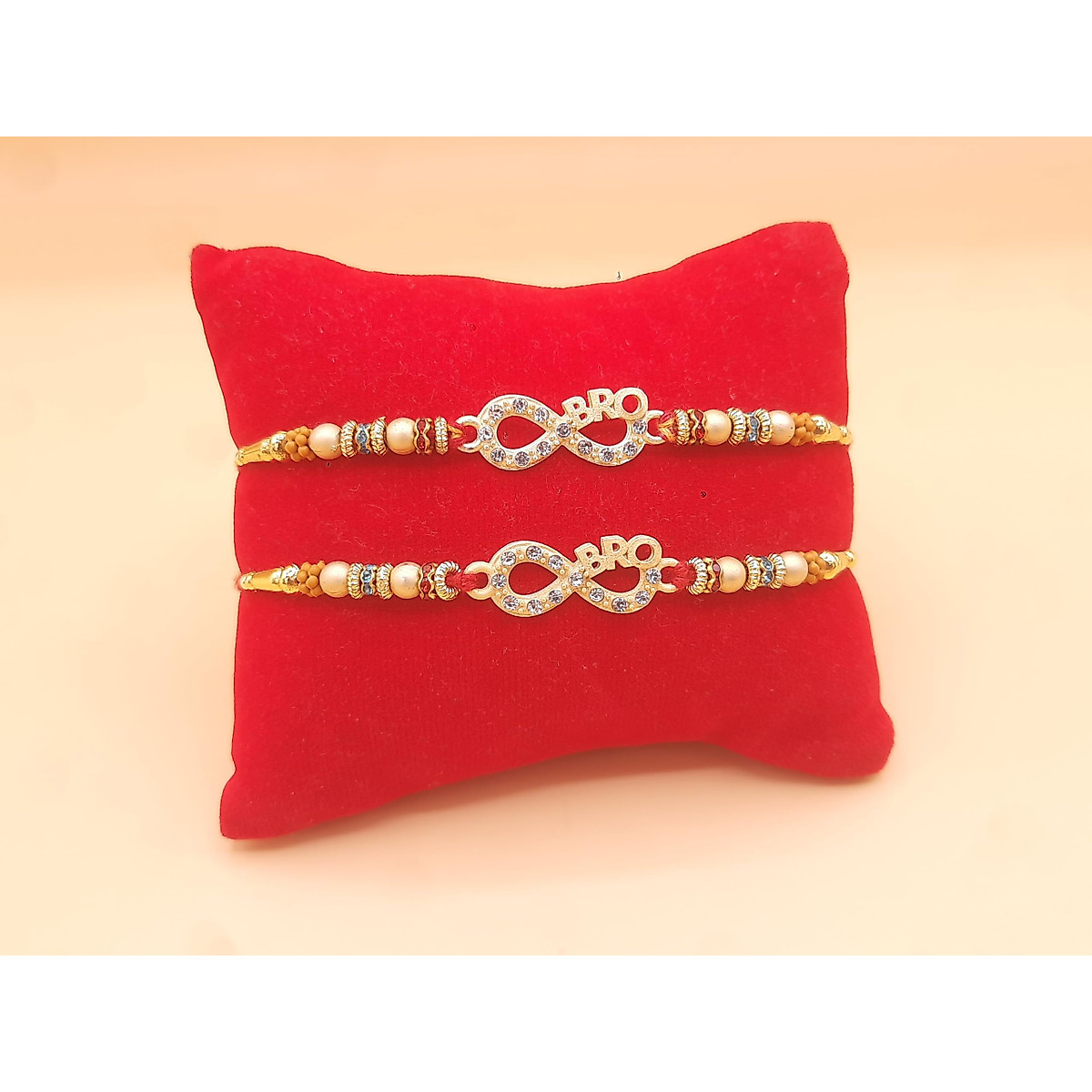 Rakhi Traditional for Brother Sister, Beautiful & Fancy Designer Raksha Bandhan Rakhi Gift for loving Brother/Sister, Father and Family. (Design 3 - Super Snake designer Rakhi - Set of 2, Small)