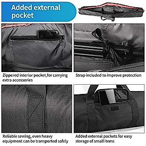 HEMMOTOP Tripod Carrying Case Bag 39x7x7in/100x18x18cm Heavy Duty with and Shoulder Strap Padded Carrying Bag for Light Stands, Boom Stand,Tripod,Mic Stand and Tent Pole