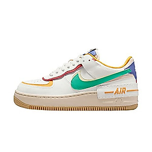 Nike Women's Air Force 1 shoe, Summit White/Neptune Green, 9