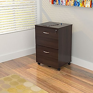 Inval America Uffici Commercial Collection 2 Drawer Mobile File Cabinet