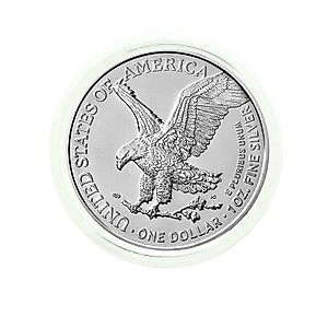 2022 - American Silver Eagle in Plastic Air Tite and Magnet Close Black Gift Box Dollar US Mint Uncirculated