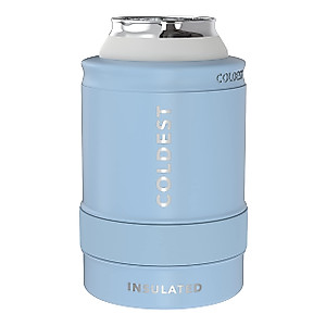 COLDEST Standard Can Cooler for Beer, Soda, Sparkling Water | Vacuum Insulated Stainless Steel Drink Sleeve Holder for 12 oz Regular Cans