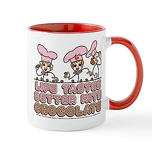 CafePress I Love Lucy: Life Tastes Better With Ch Mug Ceramic Coffee Mug, Tea Cup 11 oz