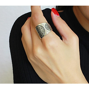 Sterling Silver Aztec Mayan Calendar Ring Size 12