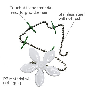 10 Pack Drain Hair Catcher, Flower Hair Drain Catcher, Bathtub Drain Cover Drain Clog Protectors for Bathtubs and Sinks