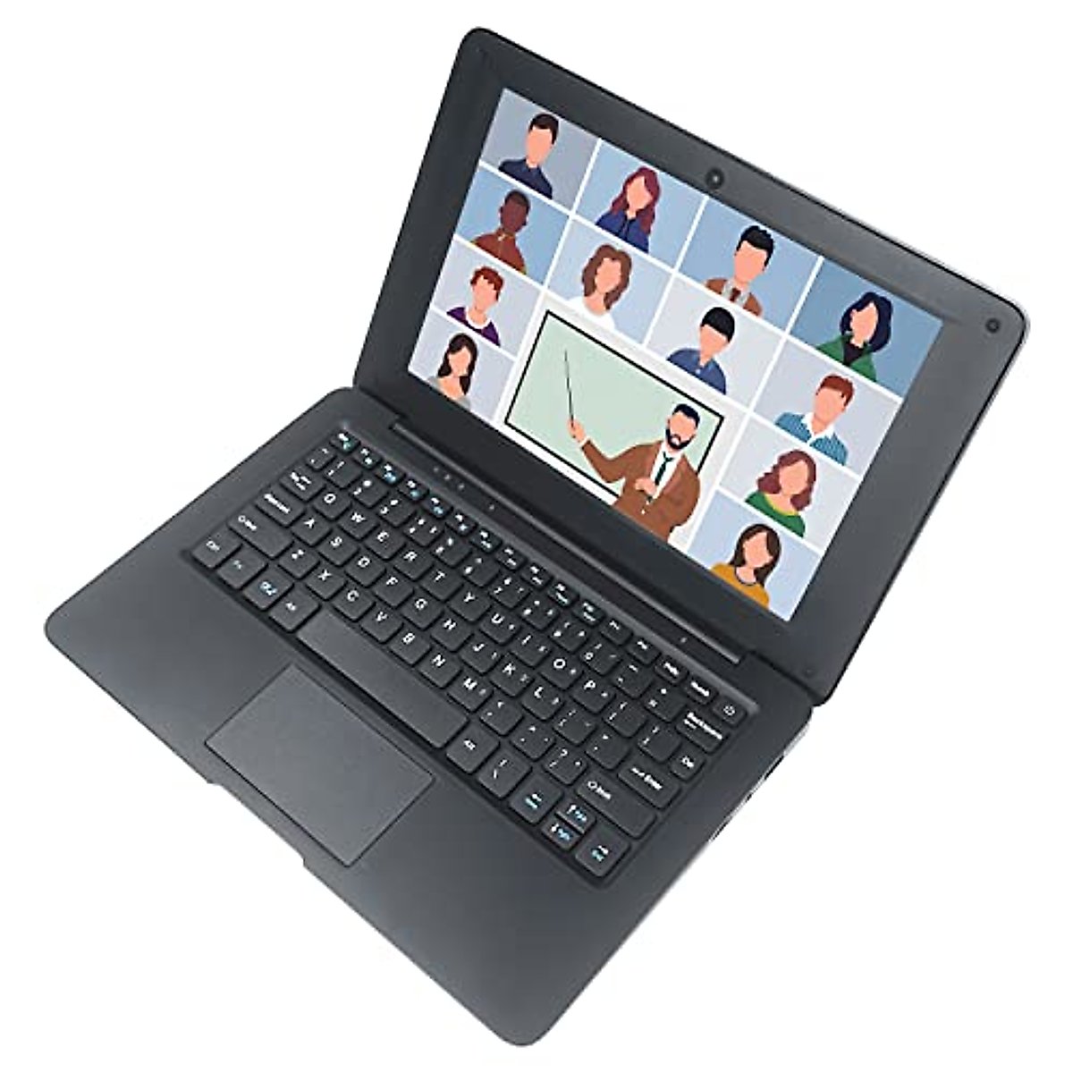 KANGBUKE Android OS Laptop,10.1-Inch IPS(1280*800) Display, Built-in WiFi, Front Camera, Bluetooth,Mini Netbook pc.(Black)