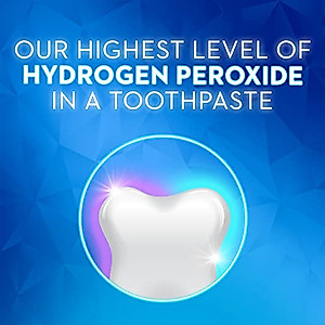 Crest 3D White Brilliance Hydrogen Peroxide Toothpaste with Fluoride,3 Ounce (Pack of 3)