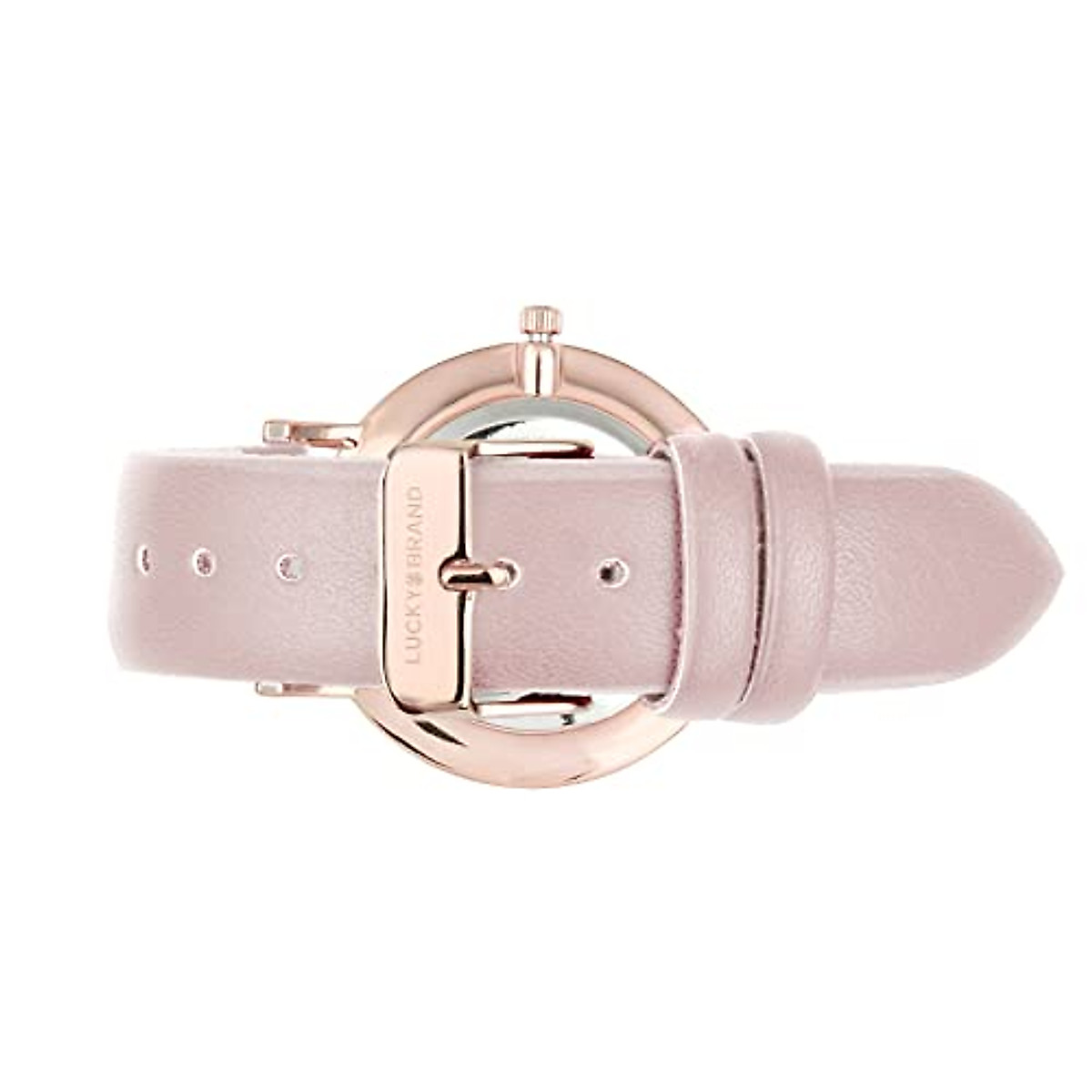 Lucky Brand Watches for Women Floral Dial with Genuine Leather Strap Quartz Movement Women's Wrist Watches Bracelet Gift for her Box Set (Rose Gold)