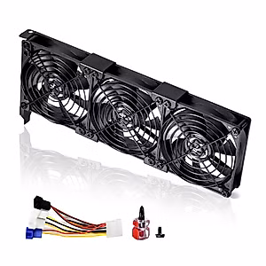 SCCCF 3x90mm 92mm Graphic Card Fans, Graphics Card Cooler, Video Card VGA Cooler, PCI Slot Fan GPU Cooler