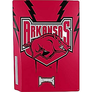 Skinit Decal Gaming Skin Compatible with PS5 Console - Officially Licensed Arkansas Razorbacks Design