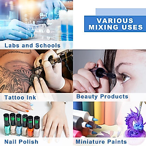 ONiLAB Mini Vortex Mixer with Touch Function, Lab Mixing, Nail Polish,Tattoo Ink,Eyelash Adhesives and Acrylic Paints Mixing, Lab Vortexer for Tubes,Include 120 pcs Stainless Steel Mixing Balls
