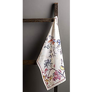 Maison d' Hermine Kitchen Towel 100% Cotton Quick Dry Cleaning Dishtowel for Gifts, Dining, Home, Wedding, Banquet, Buffet, Equinoxe - Beige - Thanksgiving/Christmas (Set of 3)