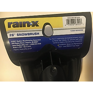 Rain-X 26" Ergo Snow Brush with Ice Scraper Tool, Black & Yellow, 1PK,
