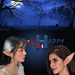 GREAT&LUCKY Cosplay Fairy Pixie Elf Ears - Soft Pointed Tips Anime Party Dress Up Costume Masquerade Accessories for Halloween Christmas Party