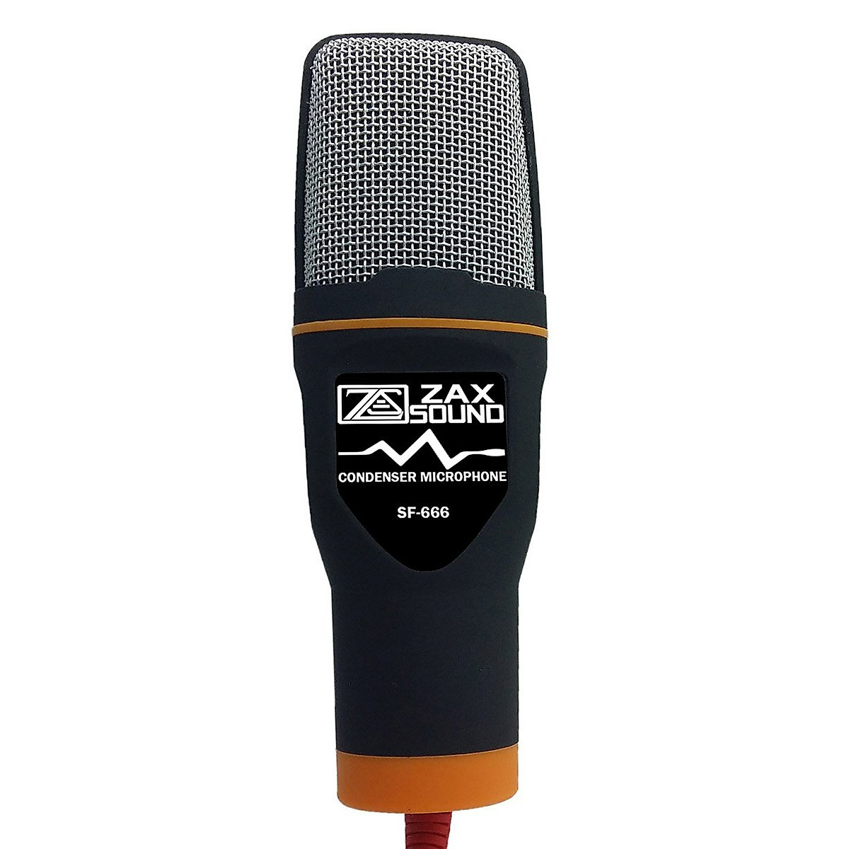 ZaxSound Professional Cardioid Condenser Microphone with Tripod Stand for PC, Laptop, iPhone, iPad, Android Phones, Tablets, xBox and YouTube Recording, Black