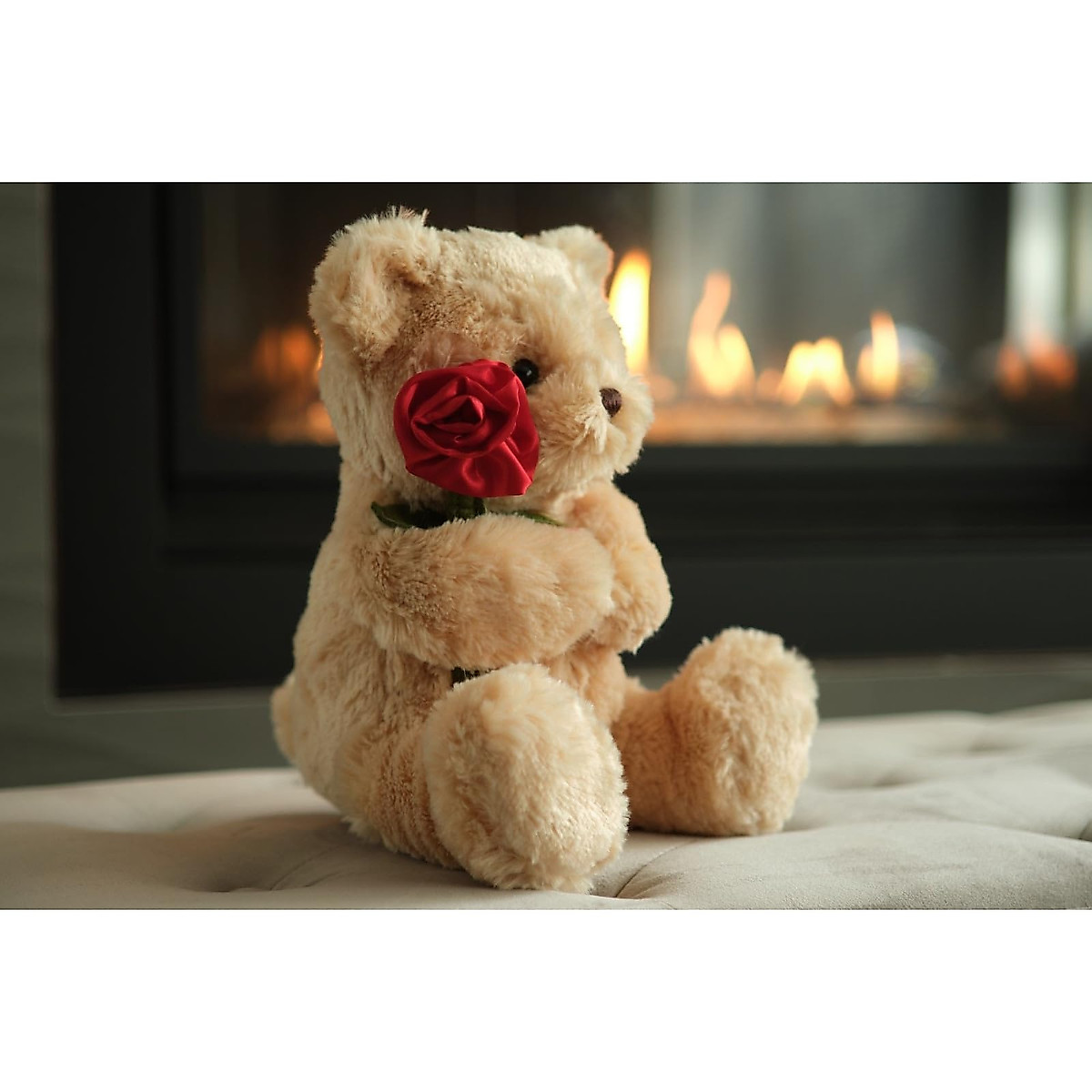 Bearington Remington The Teddy Bear, 9.5 Inch Valentine's Day Stuffed Animal, Ideal for Valentine's Gift for Kids & Girlfriends
