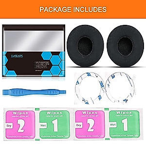 GVOEARS Ear Pads Replacement for Beats Solo 2 Solo 3 - Cooling Gel Earpad Cushions for Solo 2/3 Wired Wireless Headphones Covers with Noise Isolation Memory Foam (Black)