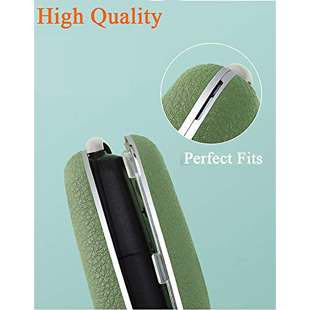 SANRILY Flip Key Fob Cover for Volkswagen Jetta Passat Golf Beetle GTI Polo for Touran Keyless Remote Key Case ABS Plastic Leather Key Protective Shell with Keychain Pink