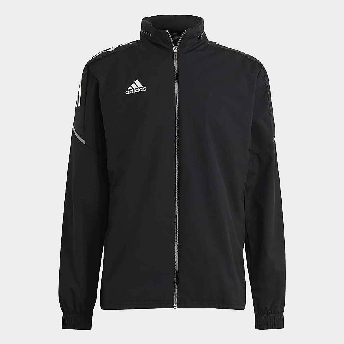 adidas Men's Condivo 21 Allweather Jacket, Black/White Large