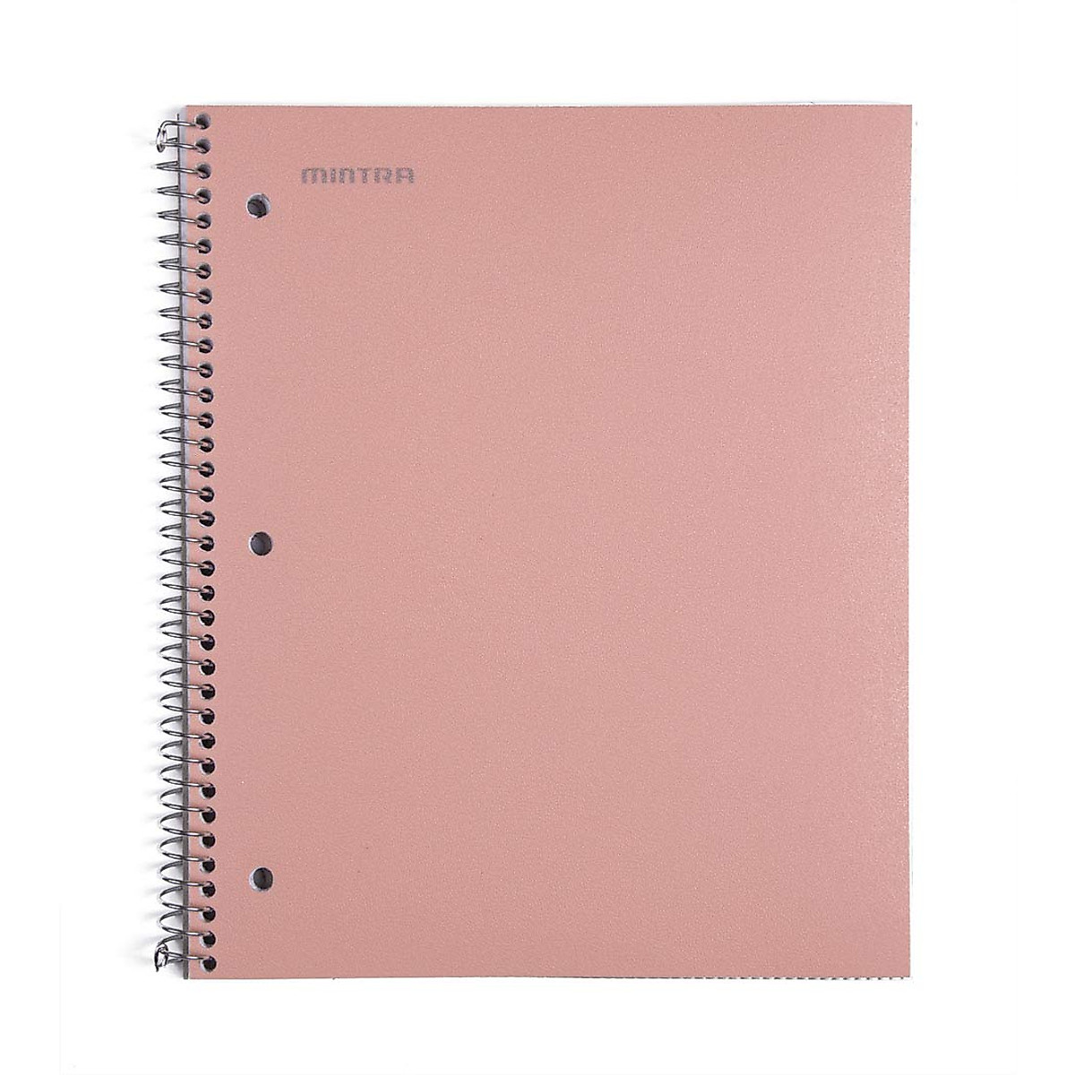 Mintra Office Durable Spiral Notebooks, 1 Subject, (Salmon, Sage Green, Lavender, College Ruled 3 Pack), 100 Sheets, Poly Pocket, Moisture Resistant Cover, Strong back, For School, Office, Business,