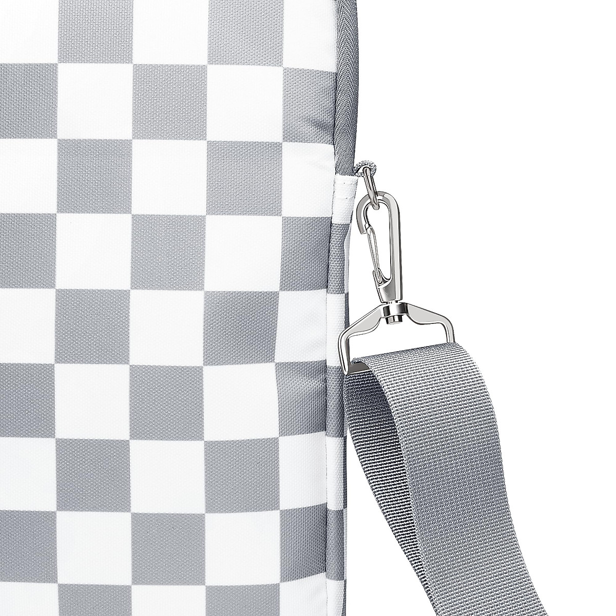 KL Artify Laptop Shoulder Bag Compatible with MacBook Air/Pro,13-13.3 inch Notebook,Compatible with MacBook Pro 14 inch,Polyester Briefcase Sleeve Case, white grey