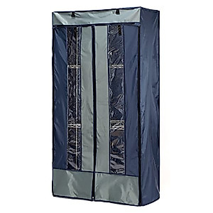 StorageMax Deluxe Rack Cover – Choose Between Rack Covers That fit 36”W x 18”D x 72”H or 48”W x 24”D x 72”H - Heavy Duty Dustproof Storage Rack Cover for Wire Shelving, Boltless Shelving