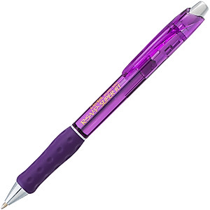Pentel RSVP Super RT Ballpoint Pen, (1.0mm) Medium Line, Violet Ink, 2-Pk - BX480BP2V