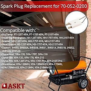 70-052-0200 spark plug ProTemp, for Remington, Master, HeatStream 120k-215k btu