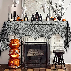 Halloween Decorations for Home Lace Spider Web Tablecloths Skull Scarves Curtains Horror House Halloween Party Decor Supplie