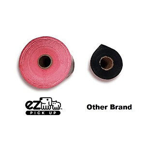 EZ 1000 Pet Waste Disposal Dog Poop Bags, Pickup Bags Pink (Single roll, not on Small Rolls)