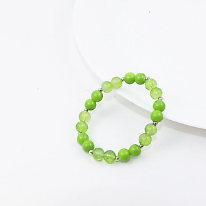 450pcs 8mm Glass Beads for Bracelet Making,15 Colors DIY Gemstone Crystal Beads,Jewelry Making Kit Healing Round Beads for Friendship Bracelet