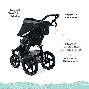 BOB Revolution Flex 3.0 Travel System with B-Safe Gen2 Infant Car Seat Graphite Black
