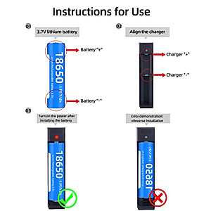18650 Battery Charger, Suitable for Lithium Battery 18650 20700 10440 14500 18500 16340 17500 Battery Charger, USB Single Slot li-ion Rechargeable Battery Charger (Battery not Included)