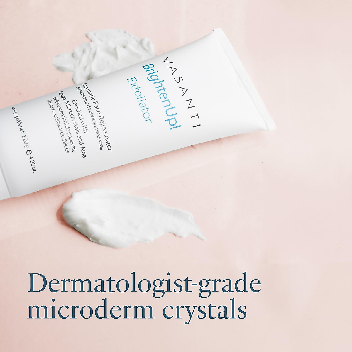 VASANTI Enzymatic Face Rejuvenator Exfoliating Face Wash by VASANTI - Enriched with Papaya, Microcrystals, Aloe Vera - Get Healthy Glowing Skin - Original Size (120g)