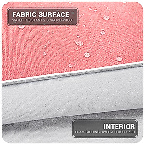 MicaYoung Laptop Sleeve Shoulder Bag 13-14 Inch PC Portable Handbag Carrying Case Compatible with 14 inch VivoBook/ZenBook/ThinkPad Acer ASUS Dell HP Chromebook Samsung Notebook Surface, Pink