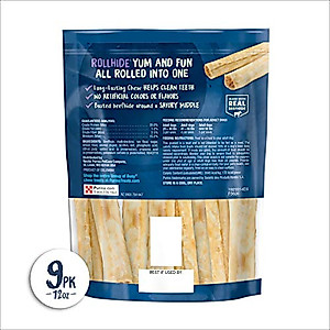 Purina Busy Rawhide Small/Medium Breed Dog Bones, Rollhide - 9 ct. Pouch