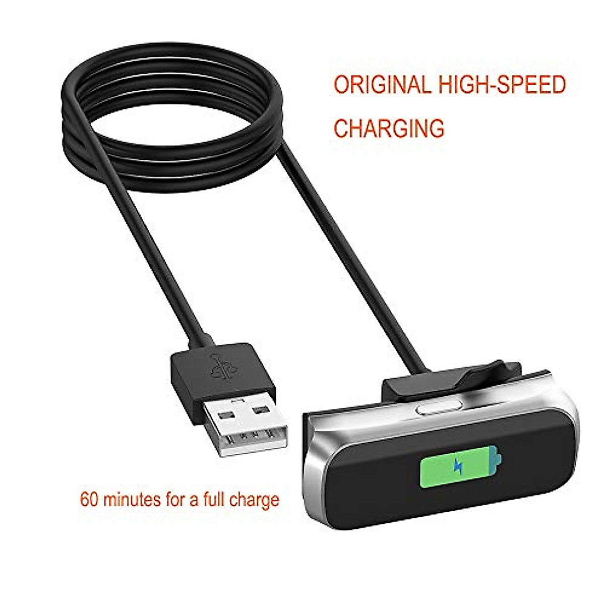 Kissmart Charger for Galaxy Fit 2, Replacement Charging Cable Dock Cradle for Samsung Galaxy Fit 2 SM-R220 Fitness Smart Band