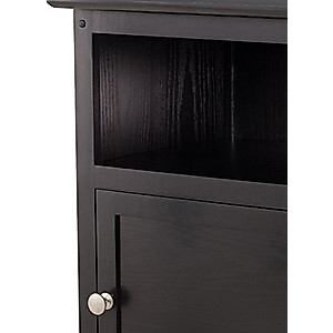 Winsome Wood Henry Accent Table, Black, 19 inches