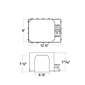 AH Lighting 6 Inch LED Fire Rated Housing New Construction Recessed Can, UL Fire Ratings Up to 2 Hours, Airtight, Insulated and Non Insulated Ceilings