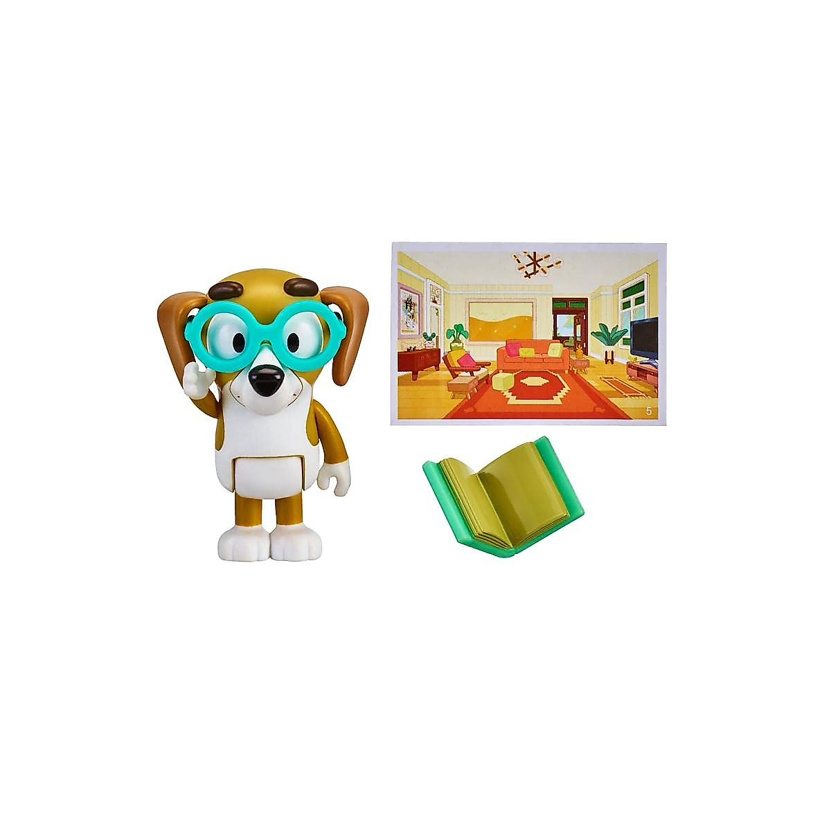 Bluey Story Starters - Choose from 8 Figures - Bluey, Bingo, Honey, Snickers, Indy, or Muffin - Ages 3+ (Honey & Book)