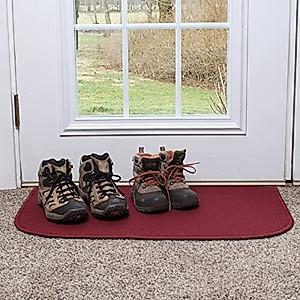 Washable Stain Resistant Kitchen Rugs with Latex Backing, Kitchen Mats for Floor, 18"x30" Red, John Ritzenthaler Company