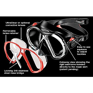 Atomic Sub Frame w/ARC Technology Mask for Scuba Diving, Snorkeling, Spear.
