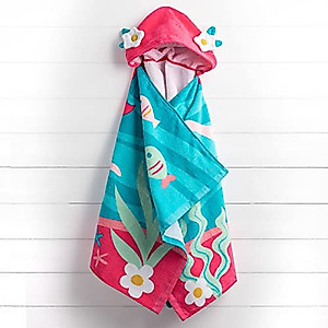 Stephen Joseph girls HOODED TOWEL, Mermaid, 46 X24 US