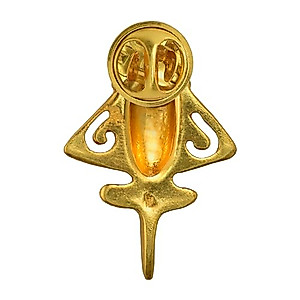 Across The Puddle, Ancient Golden Jet-3 Lapel Pin | 24k GP Golden Flyer | Pre-Columbian Quimbaya Pin Airplane Jet | Ancient Aircraft | Ancient Astronauts | Original Golden Jets Collection